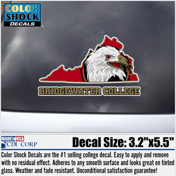 Color Shock Bridgewater College State Decal – Bridgewater College ...